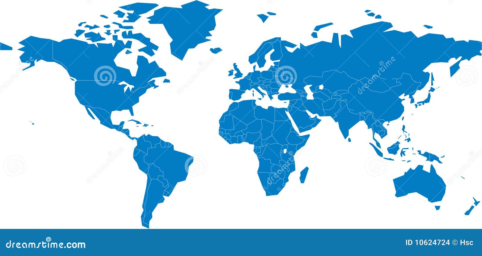 A map of the world stock vector. Illustration of geography - 10624724