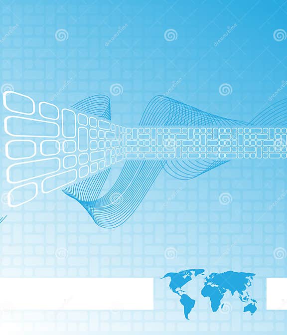 Map of the world stock vector. Illustration of blue, letterhead - 11248459