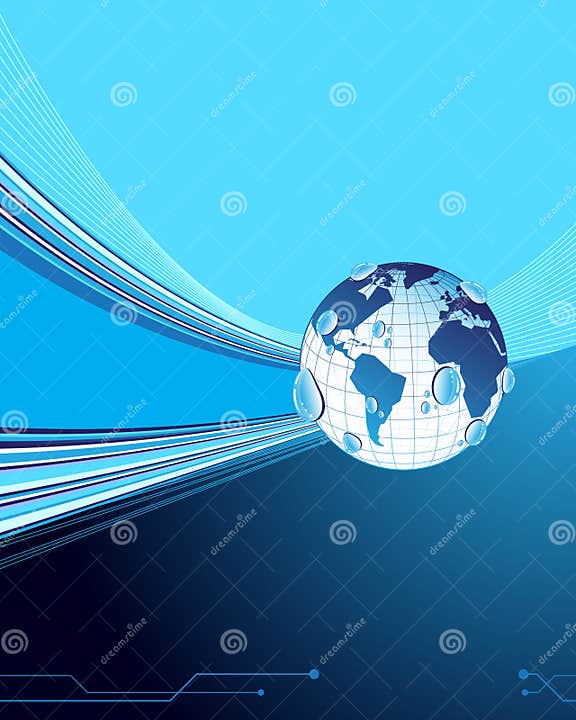 Map of the world stock vector. Illustration of letterhead - 11440884