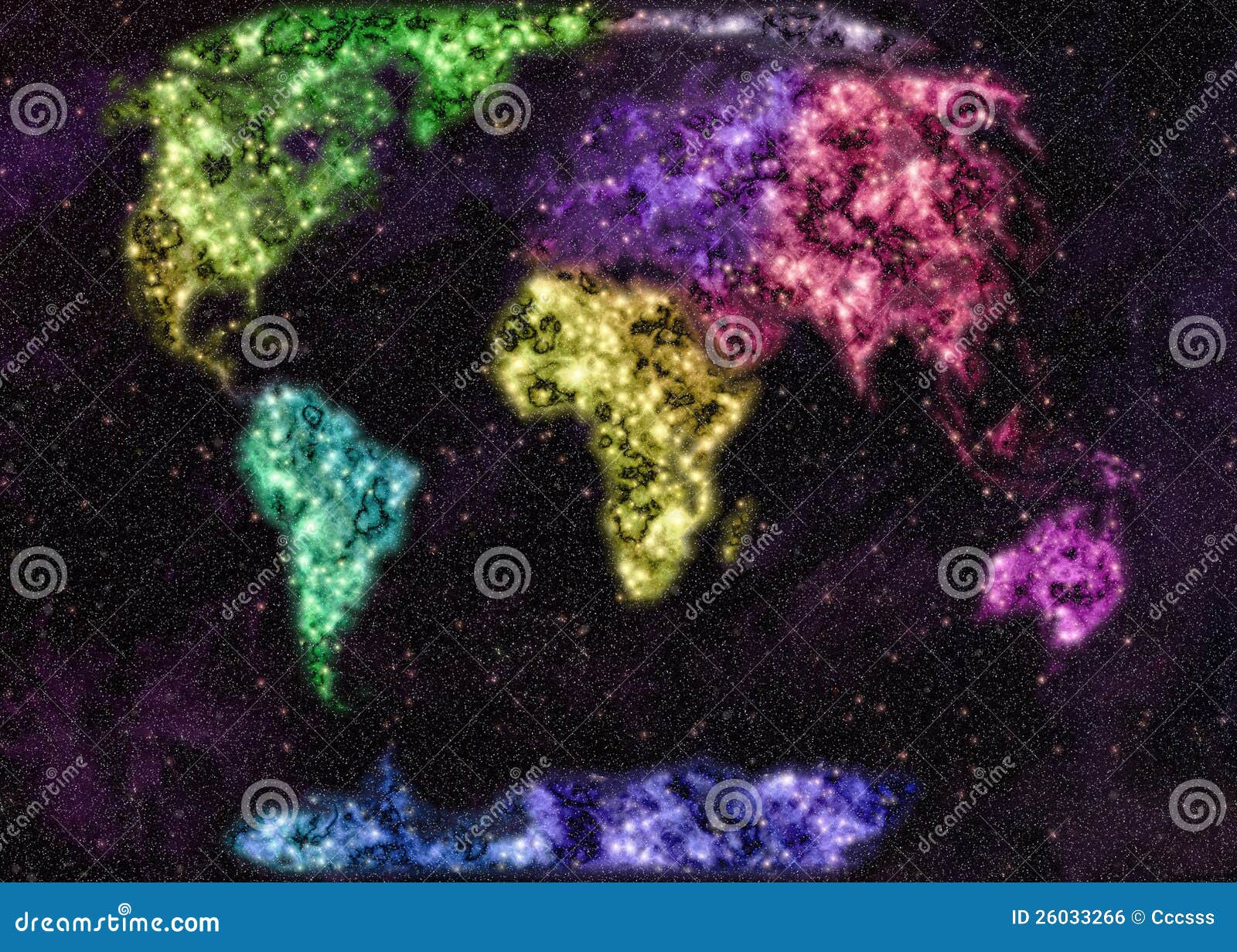Map of the world stock illustration. Illustration of astronomy - 26033266