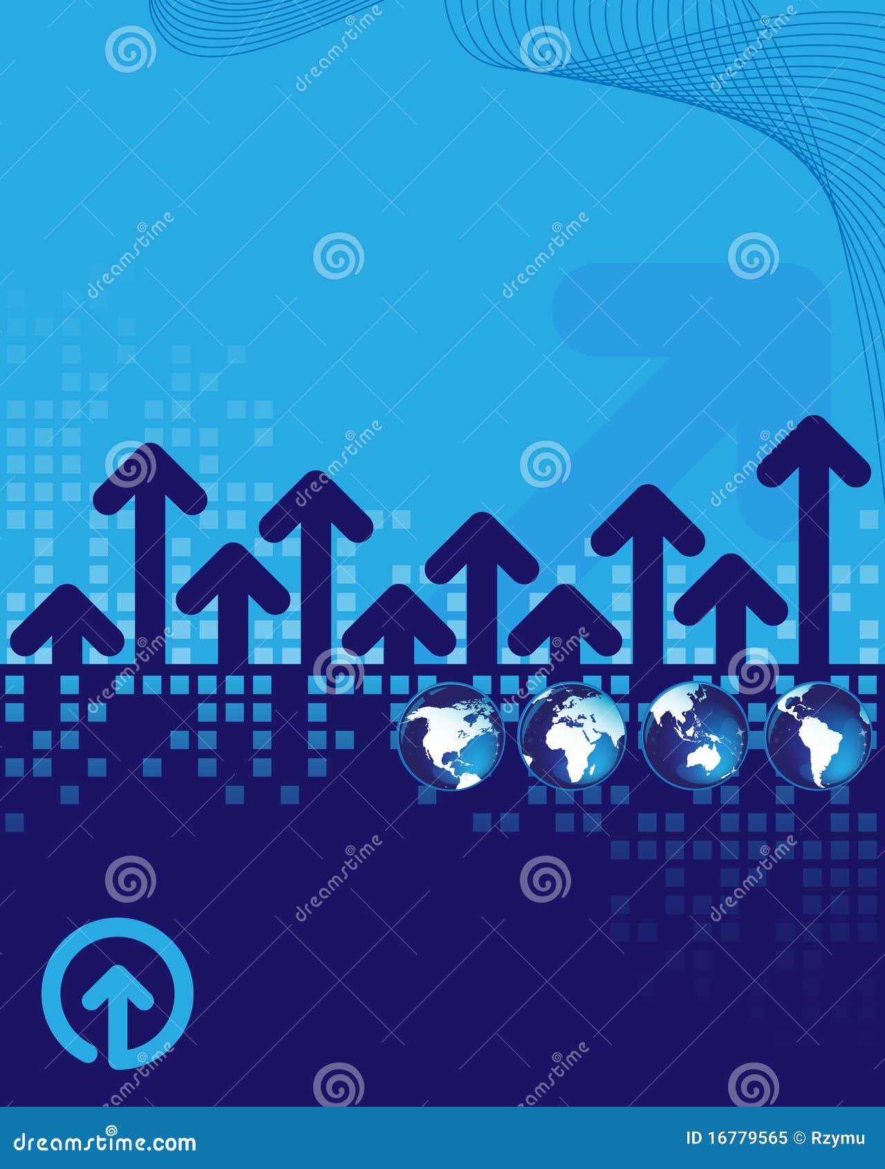 Map Of The World And Arrows Stock Vector - Illustration of progress ...
