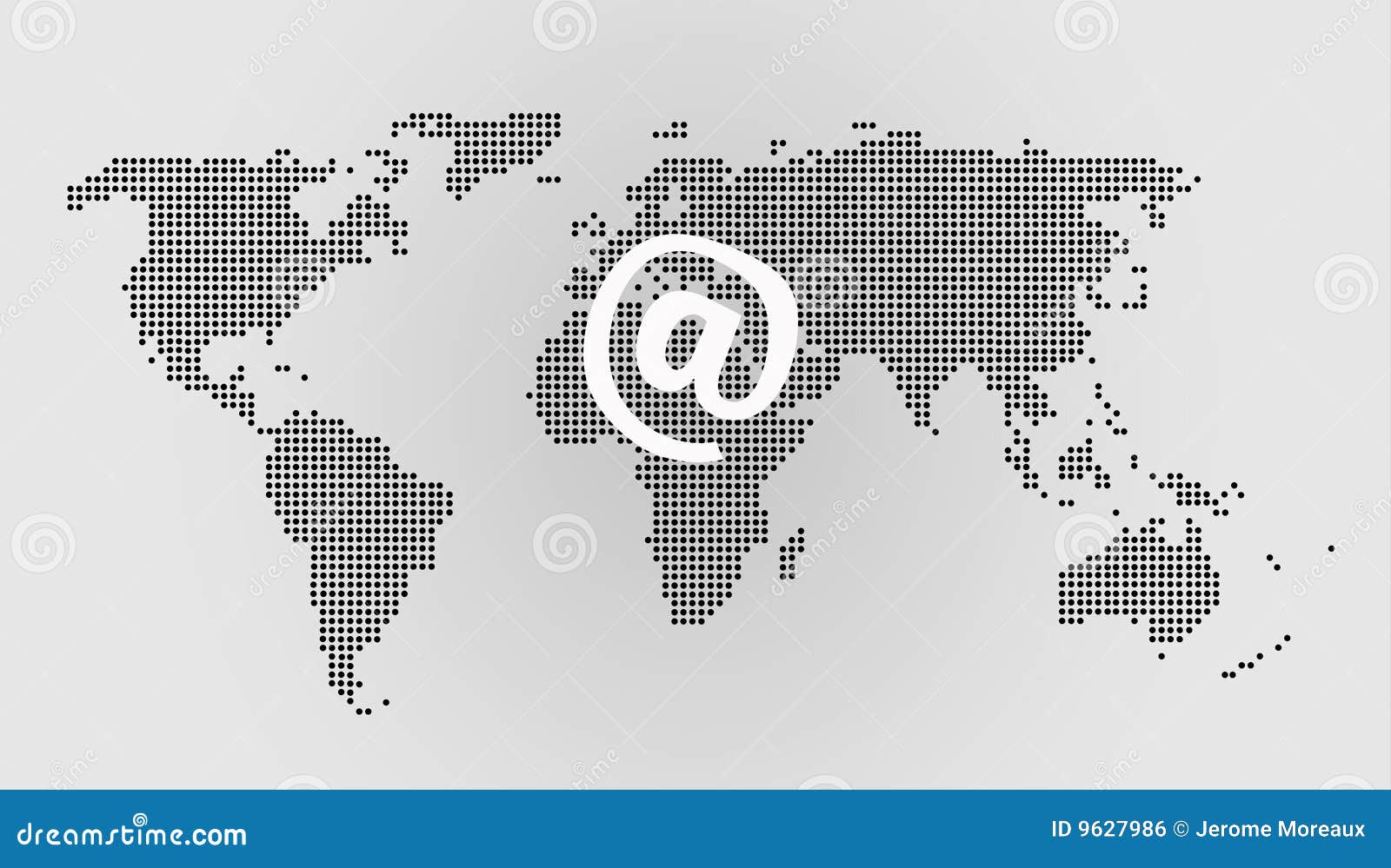 Map of the World - Communication Symbol Stock Illustration ...