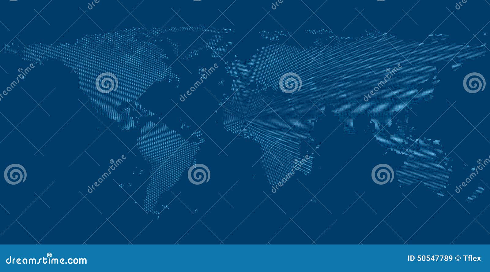 Map of the World on Dark Blue Background Vector Stock Vector ...