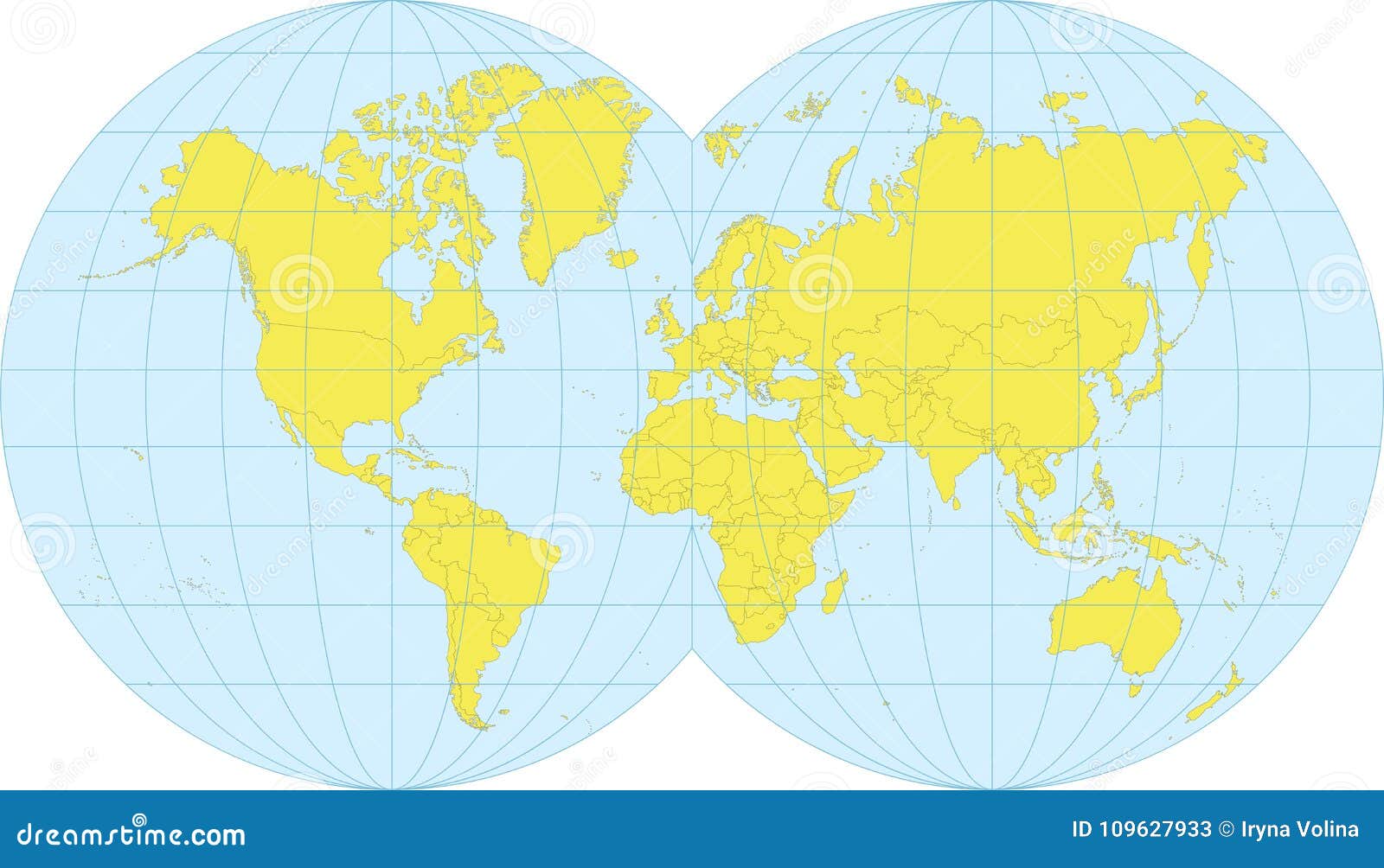 Map of the World stock vector. Illustration of globe - 109627933