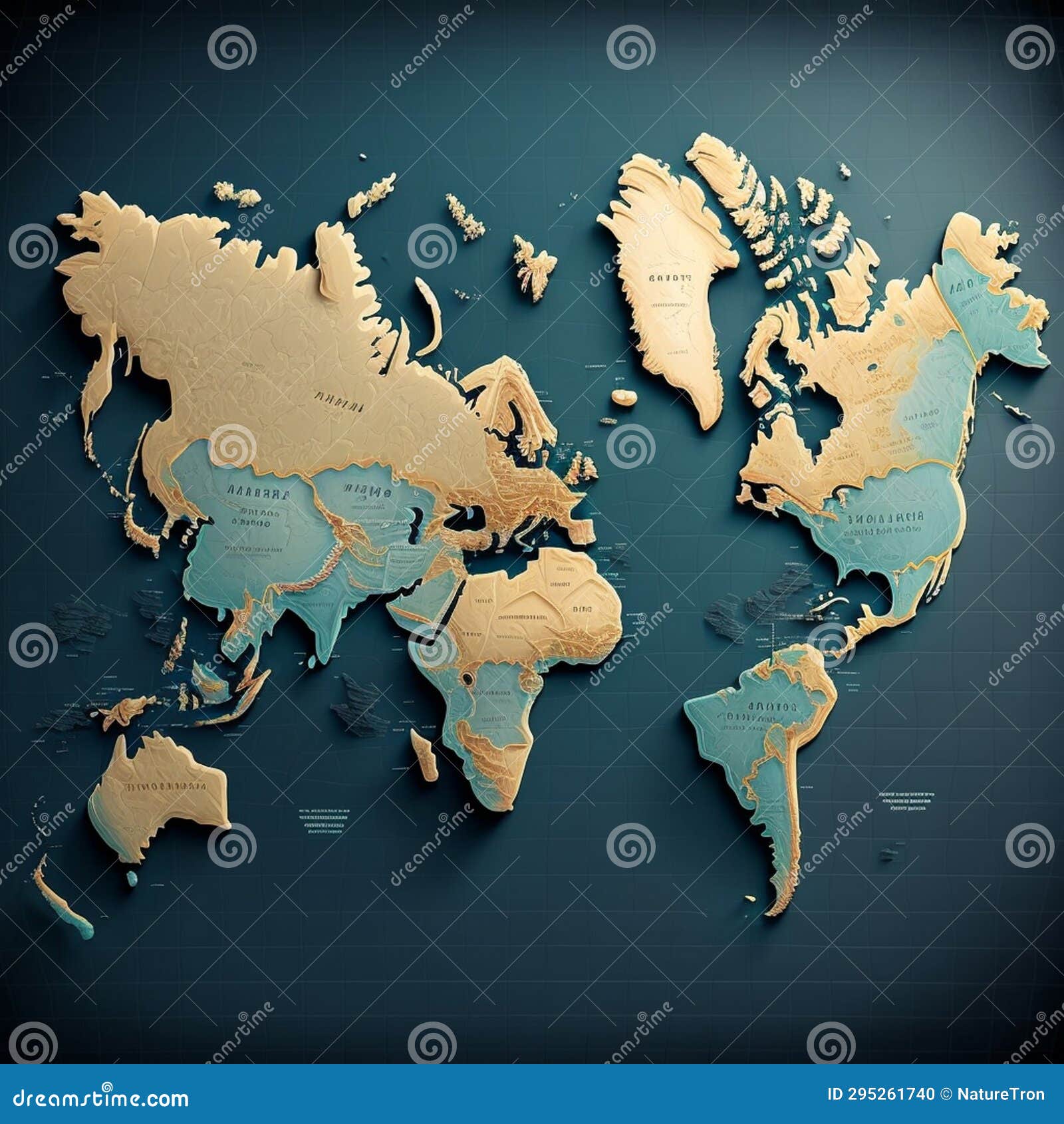Map of the World in the Form of the World Map of the World in the ...