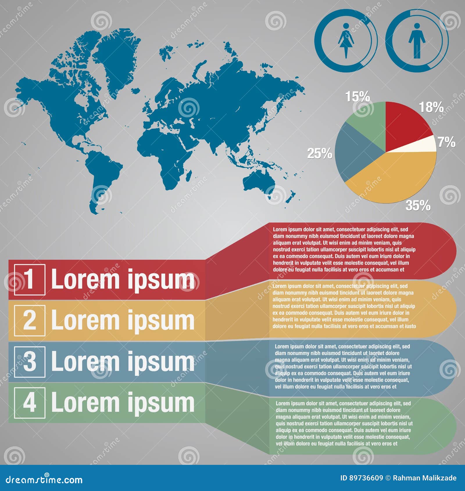 Map world infographic stock vector. Illustration of circle - 89736609