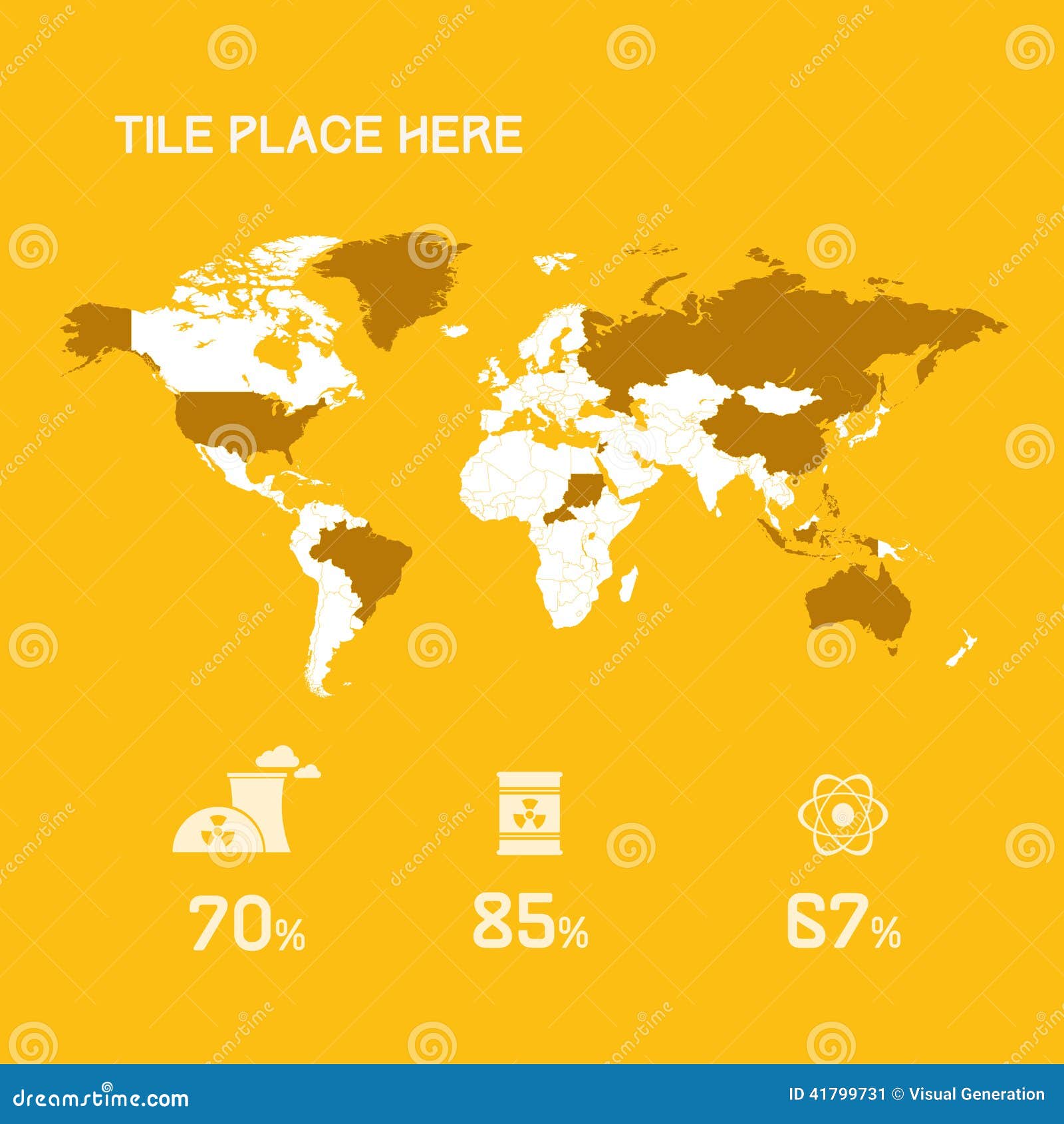 Map of the World stock vector. Illustration of chart - 41799731
