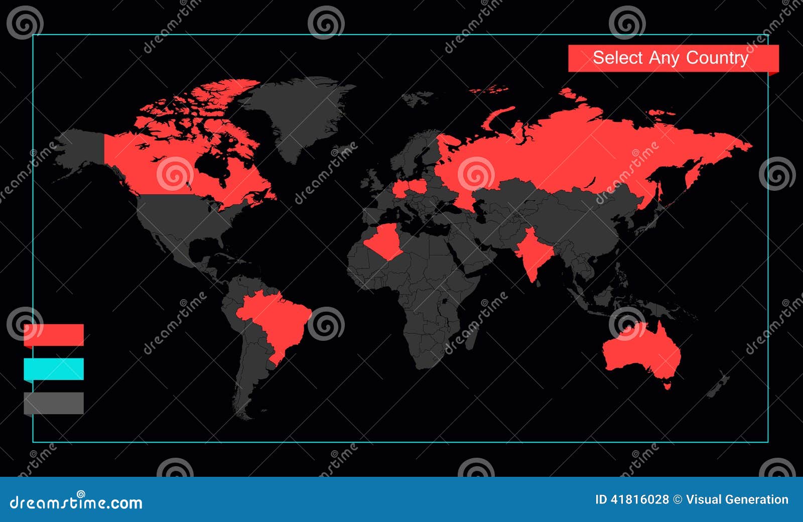 Map of the World stock vector. Illustration of data, countries - 41816028