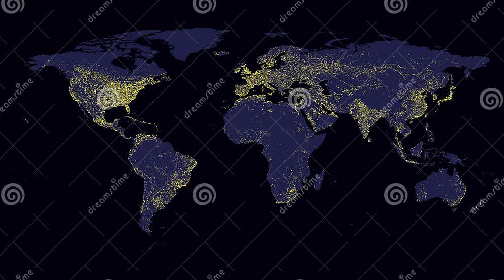 Map world light stock illustration. Illustration of glare - 31674060