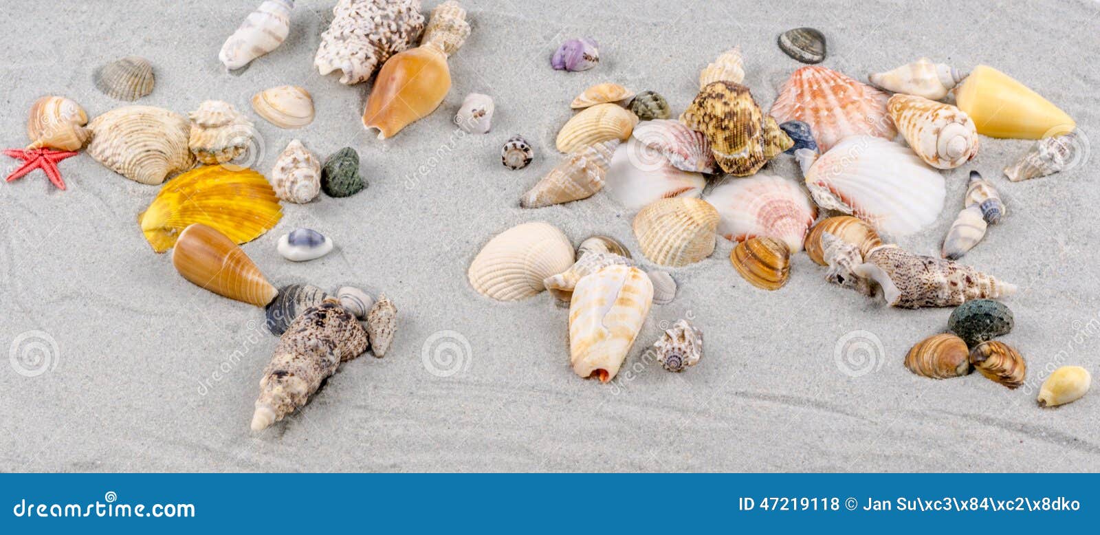Map of the World Made of Shells on Sand Stock Photo - Image of africa ...