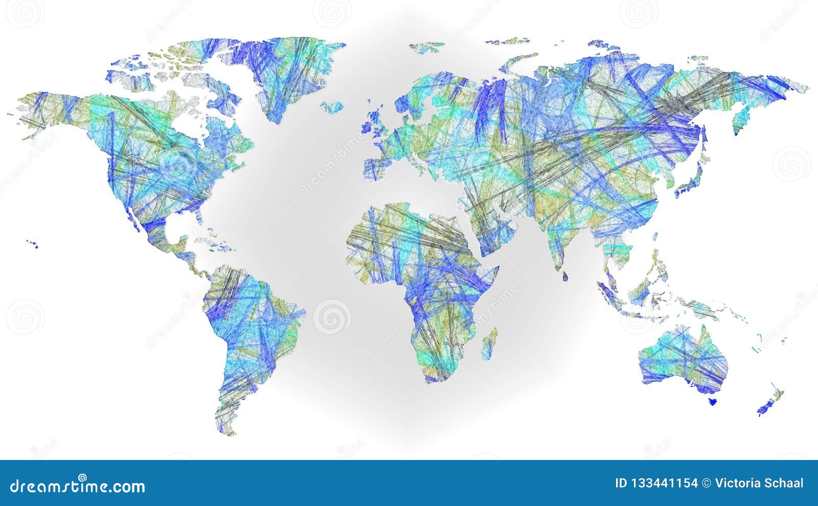 Map of World Made of Tech Connections Stock Illustration - Illustration ...