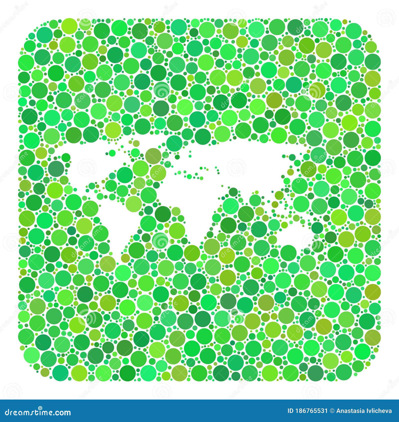 World Map From Mosaic Rhombus Tiles Royalty-Free Stock Photo ...