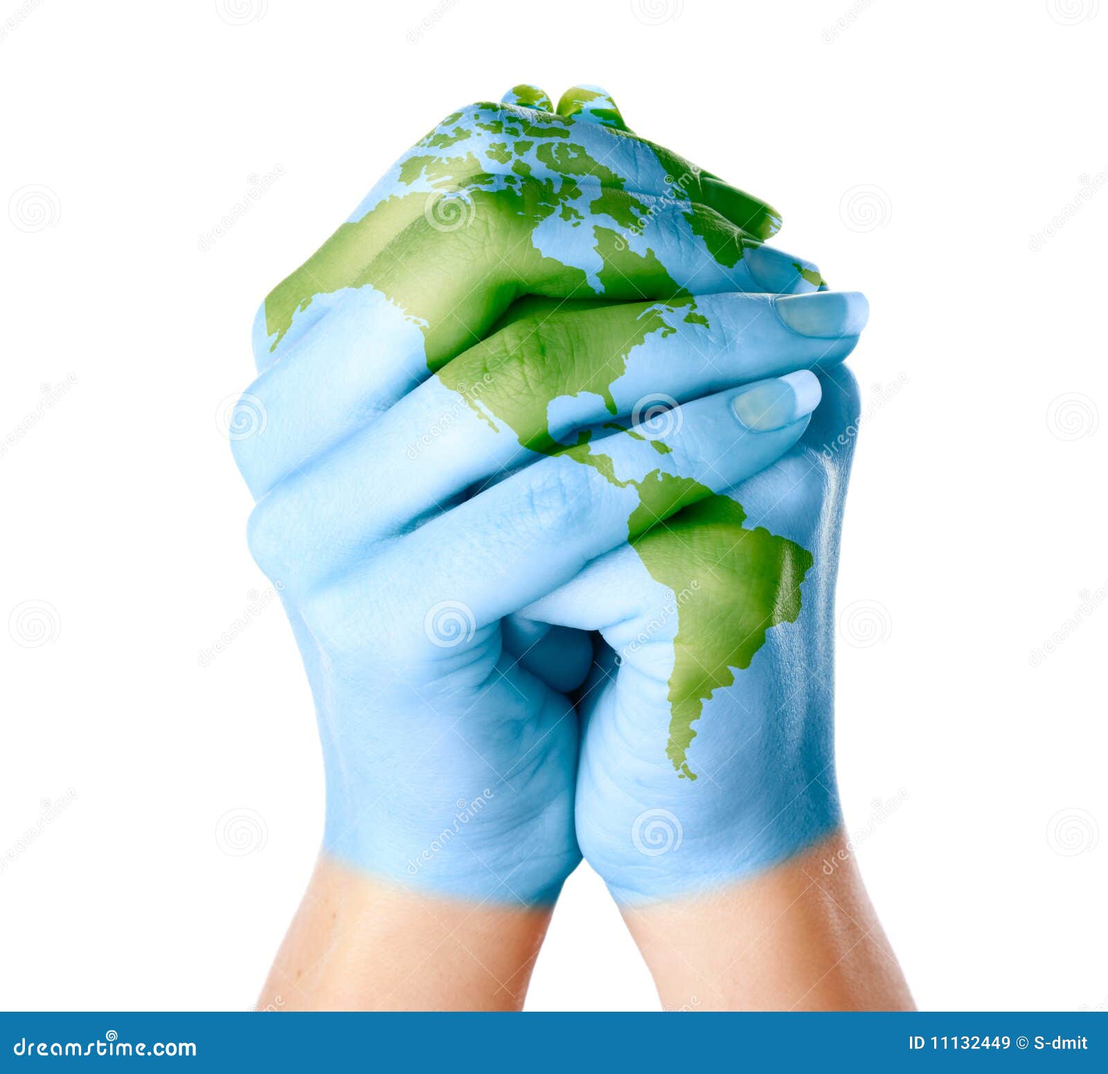 Map of World Painted on Hands Stock Image - Image of hand, earth: 11132449
