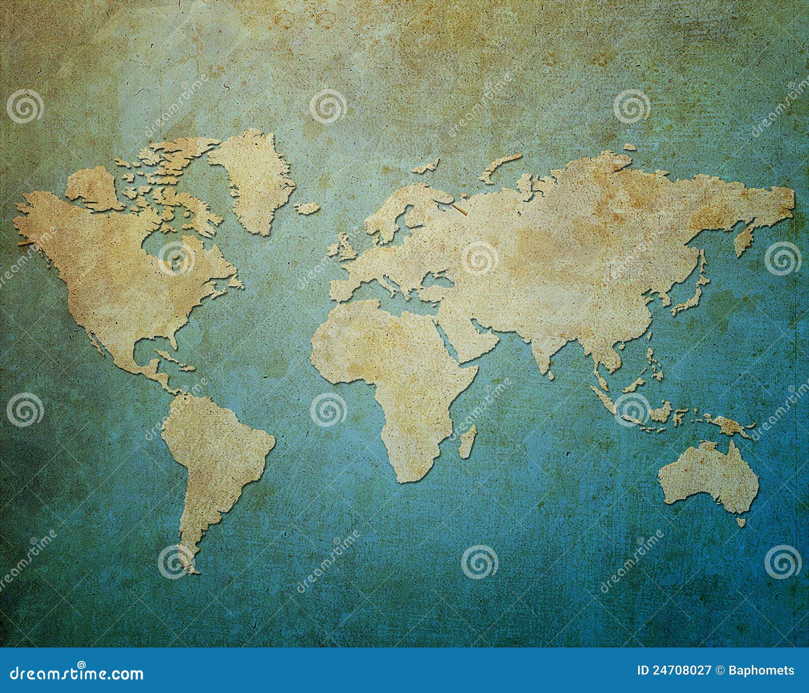 World Map Paper. Political Map Of The World On A Gray Background ...