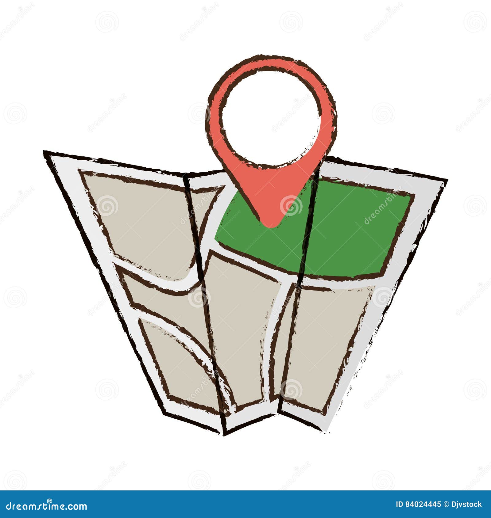 Map World Pointer Destination Travel Color Sketch Stock Illustration ...