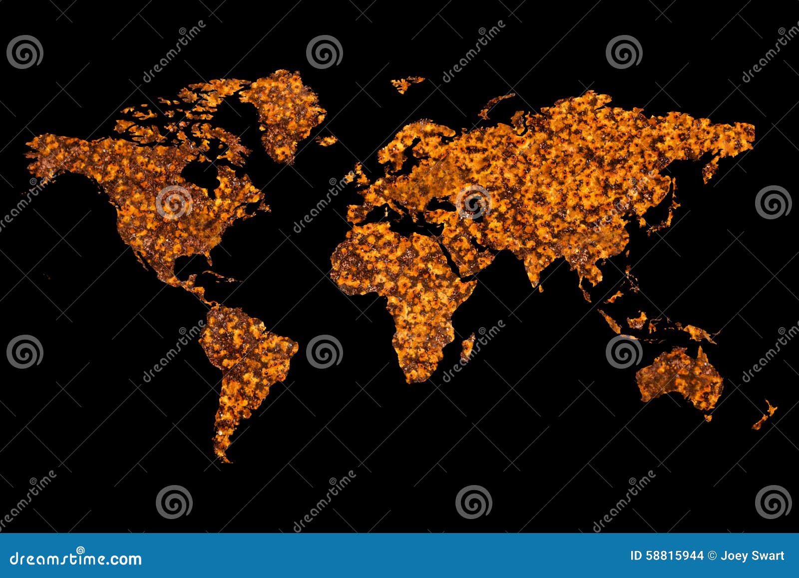 Rusty World Map Royalty-Free Stock Photo | CartoonDealer.com #12872655