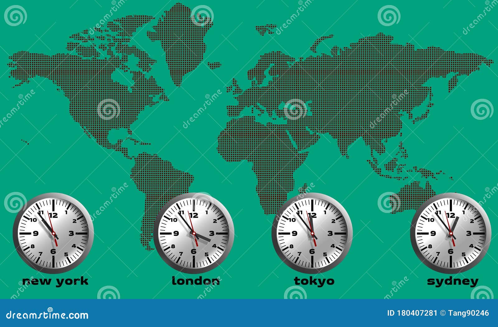 World Time Zones Map New York
