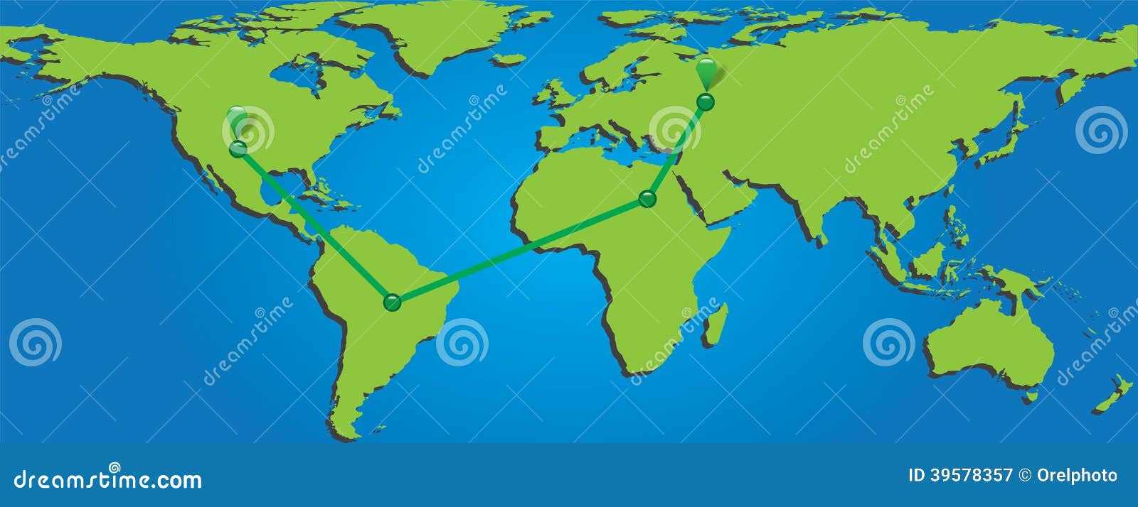 Set Of Paths Between Two Points From Direct To Curve And Chaotic Ways ...