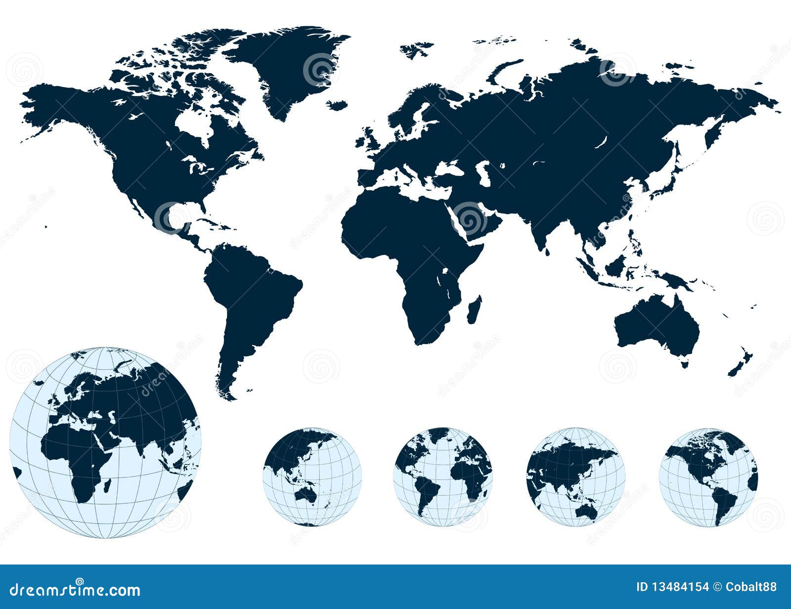 Map of the world vector. stock vector. Illustration of globe - 13484154