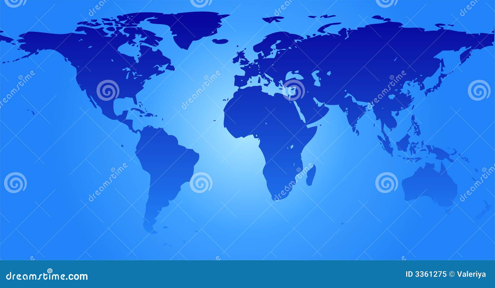 Map of the world (vector) stock vector. Illustration of blue - 3361275