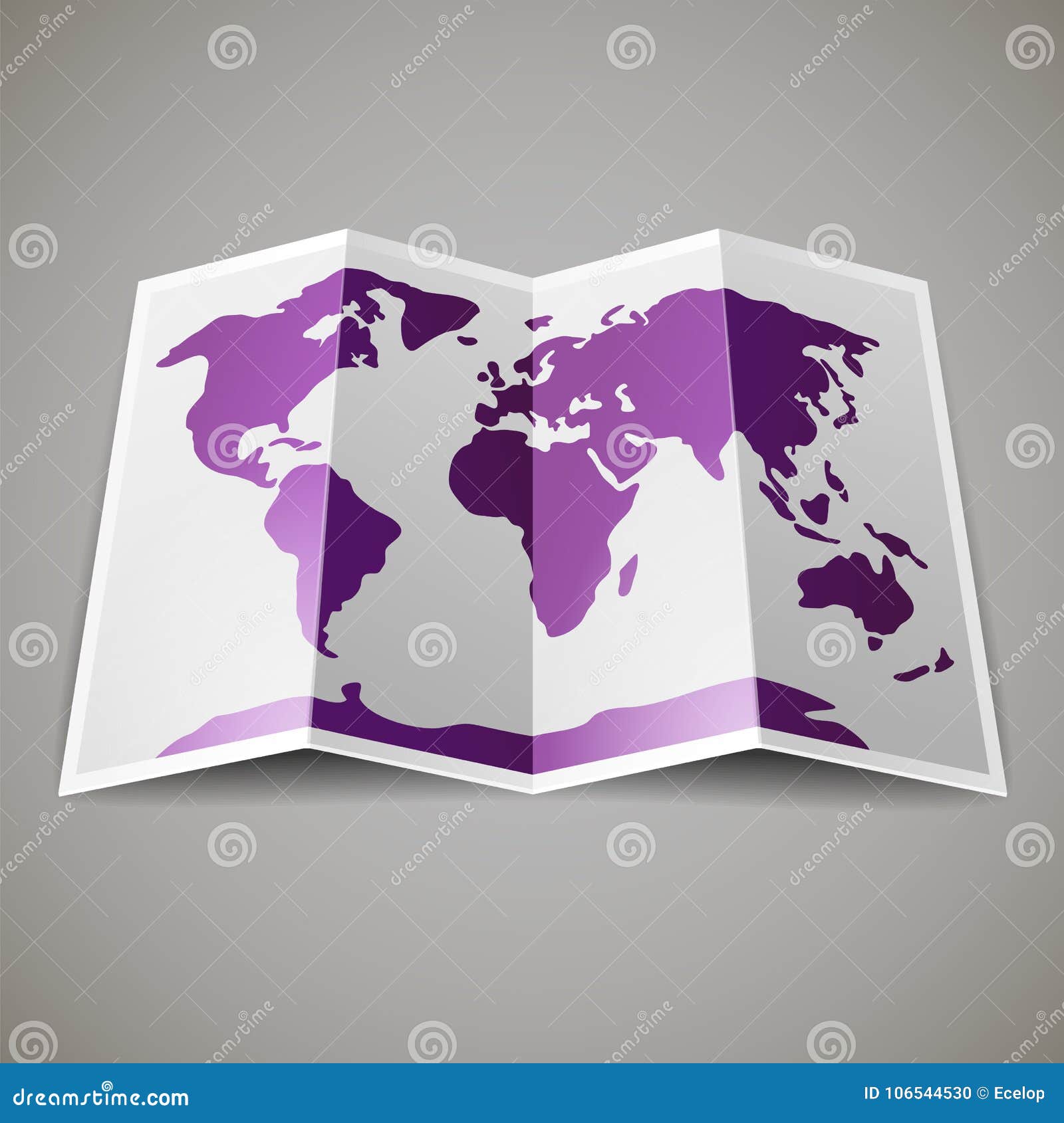 Map of the World stock vector. Illustration of australia - 106544530
