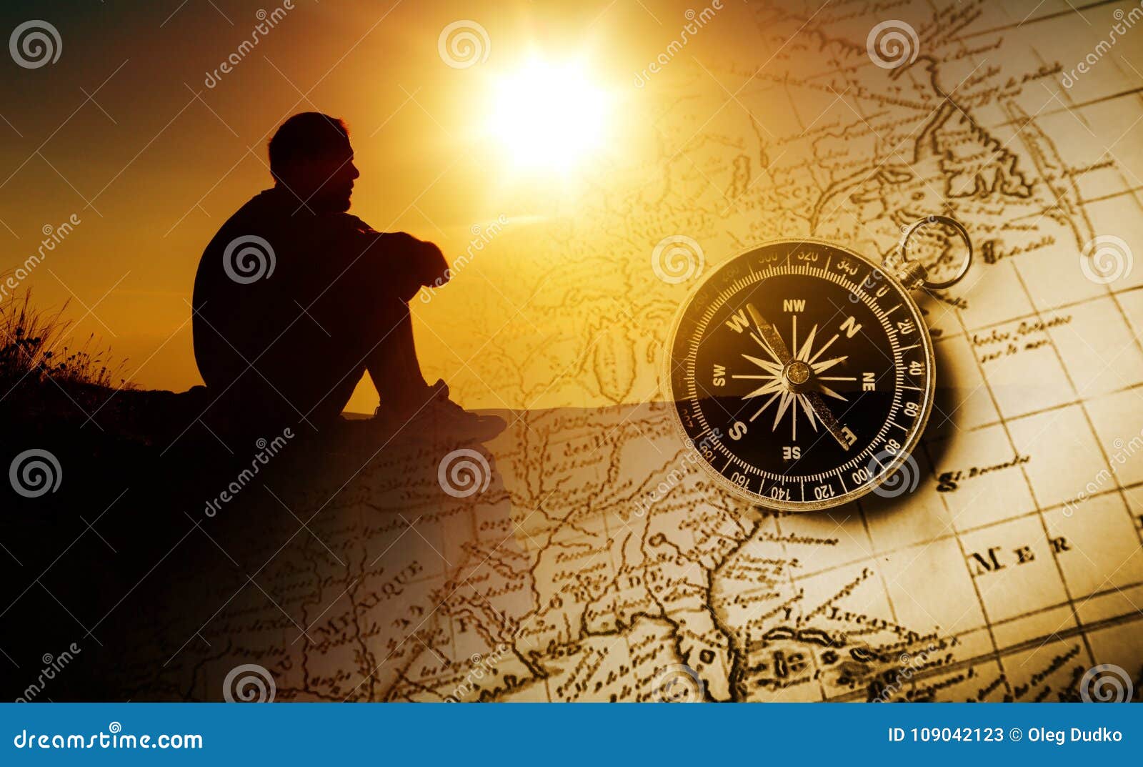 Map stock image. Image of compass, voyage, destinations - 109042123