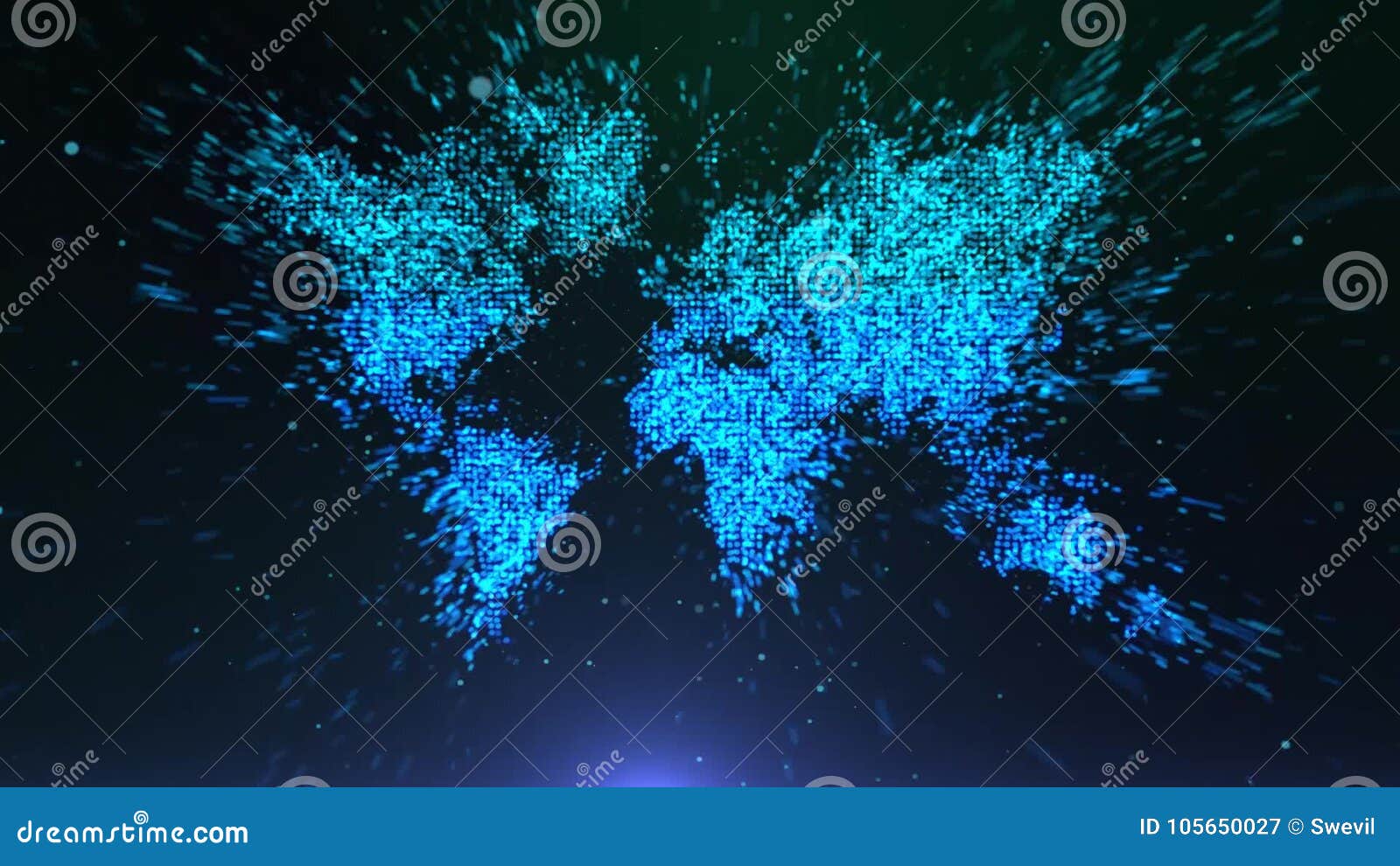 Map of the World. World Map of Particles Stock Video - Video of ...