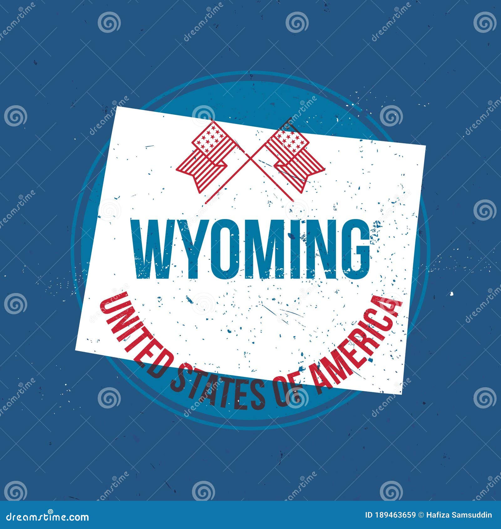 Map of Wyoming State Label. Vector Illustration Decorative Design Stock ...