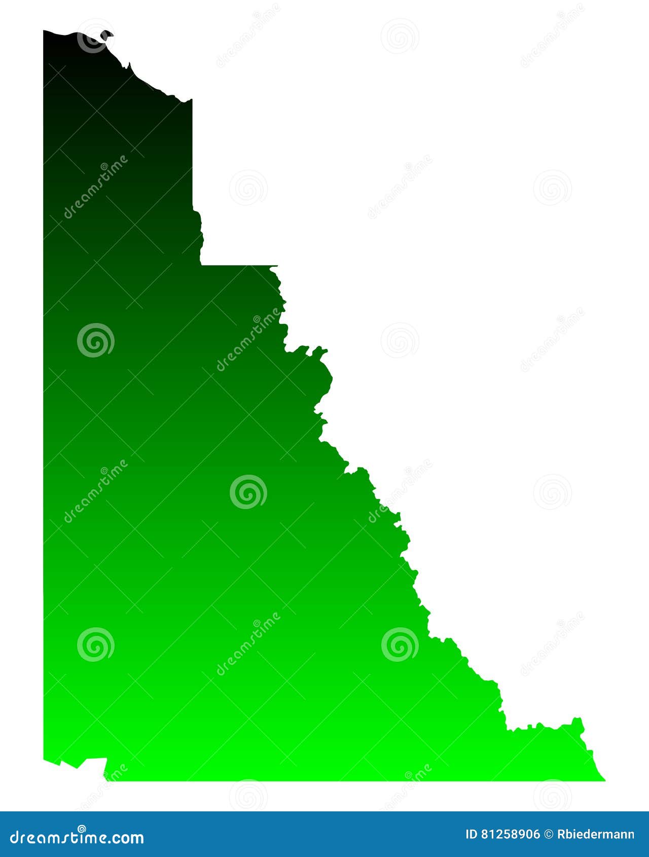 Map of Yukon stock vector. Illustration of province, territory - 81258906