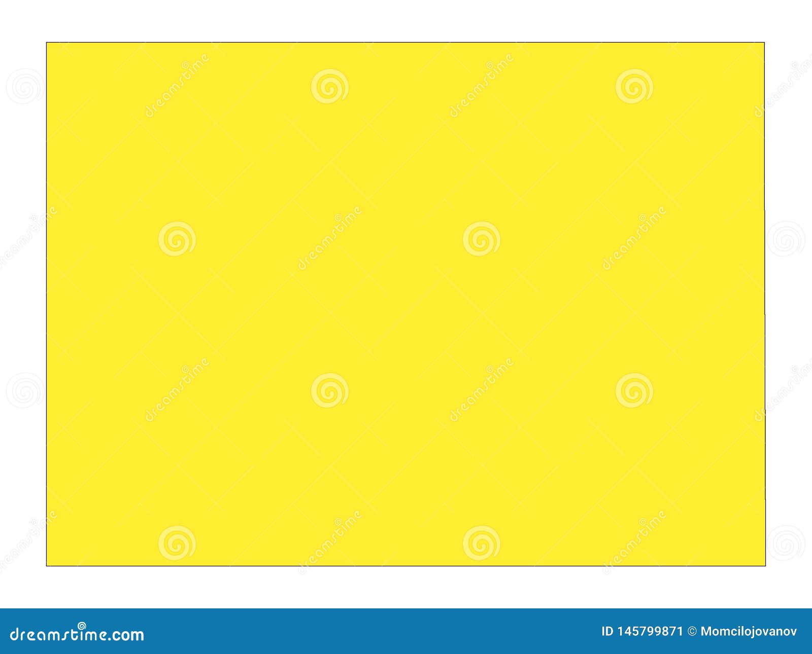 Mapa Amarillo Del Estado De Los E.E.U.U. De Colorado Ilustración del ...