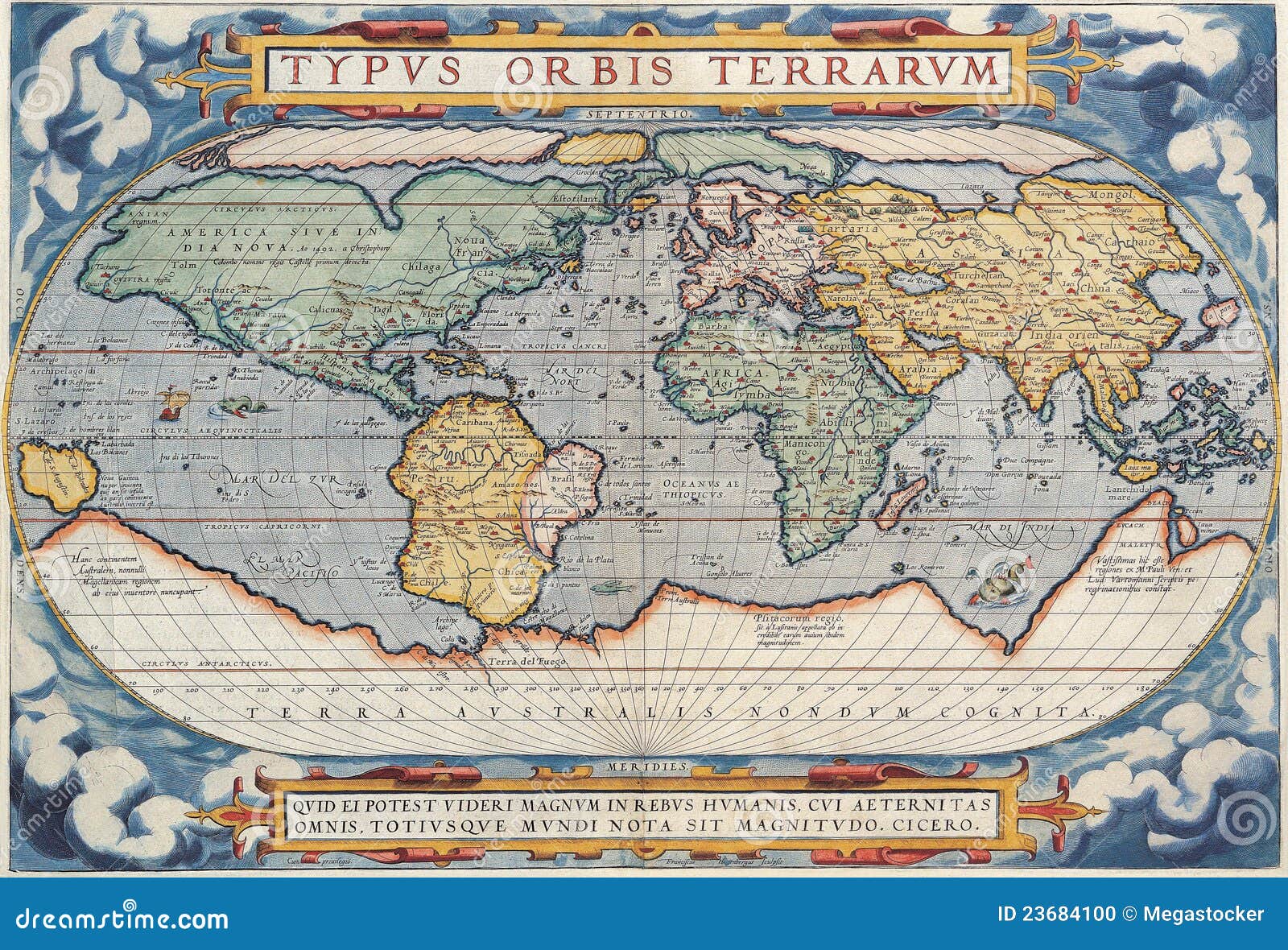 Mapa Antigo De Alta Qualidade Ilustração Stock - Ilustração de grampo ...