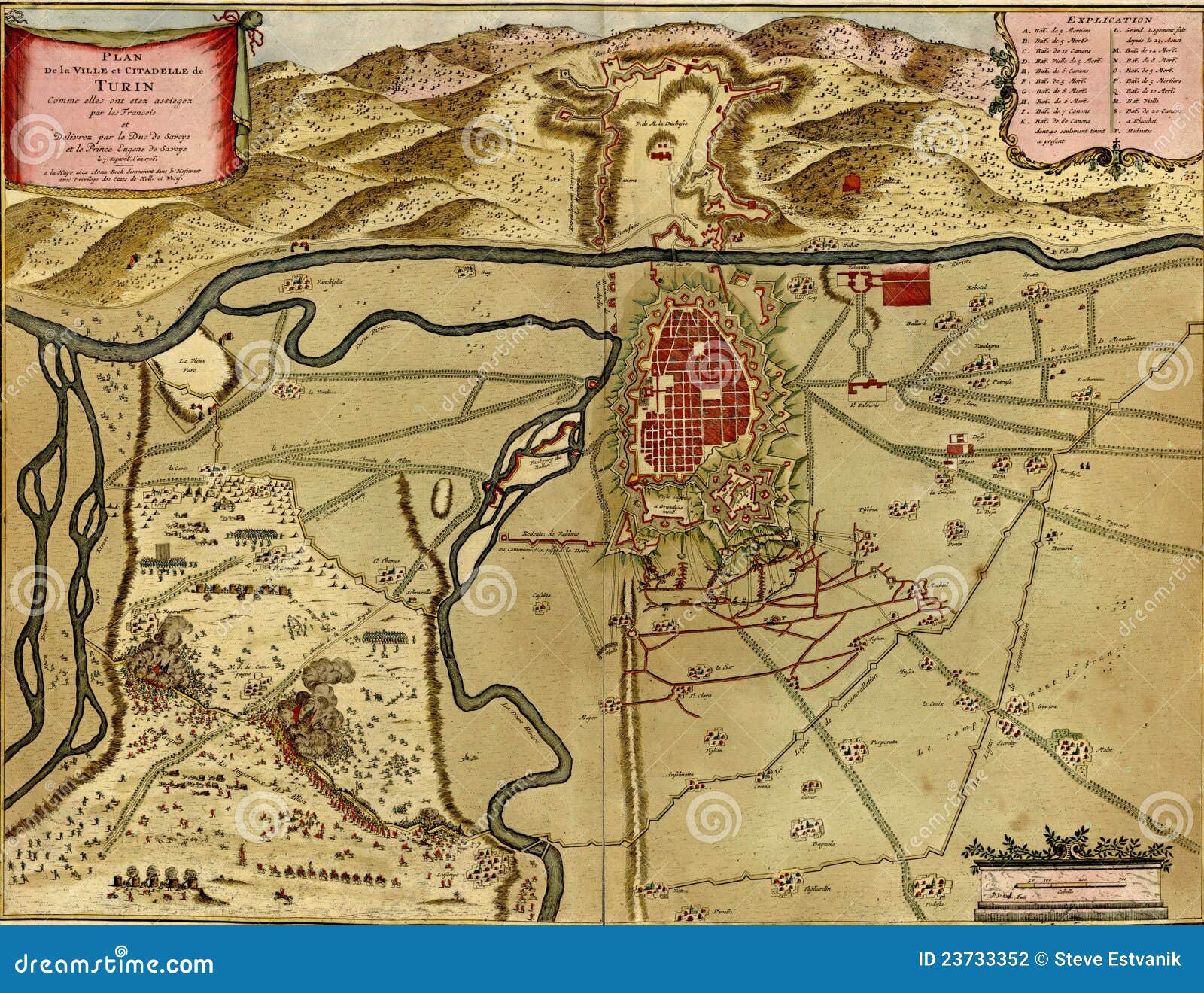 Mapa Antigo De Turin, Italy Fotografia Editorial - Imagem de detalhe ...