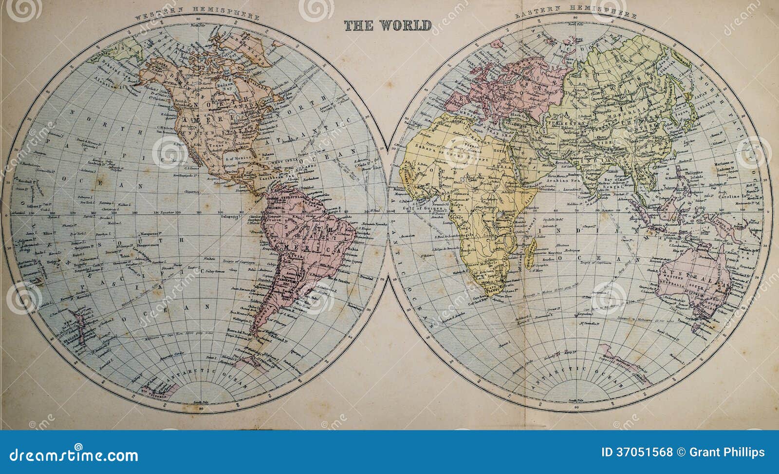 Mapa antigo do mundo foto de stock. Imagem de oceanos - 37051568