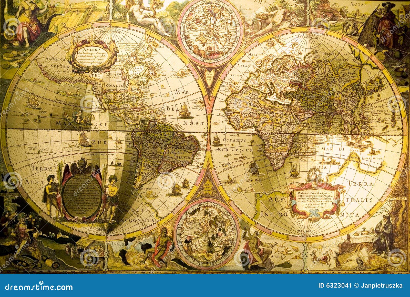 Mapa antigo do mundo imagem de stock. Imagem de transporte - 6323041🌾 ...