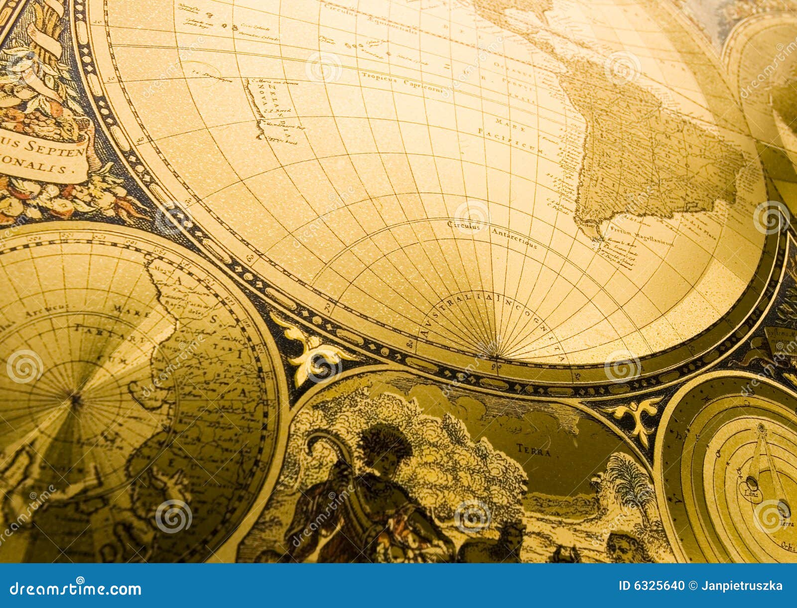 Mapa antigo do mundo foto de stock. Imagem de velho, europa - 6325640