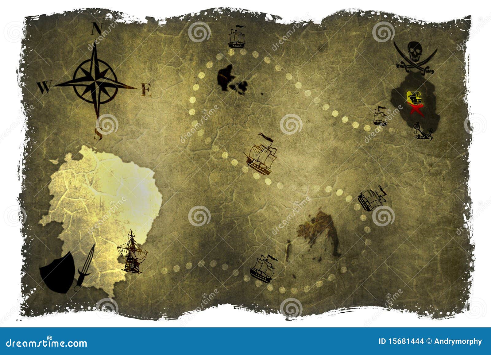 Mapa antiguo stock de ilustración. Ilustración de illustration - 15681444