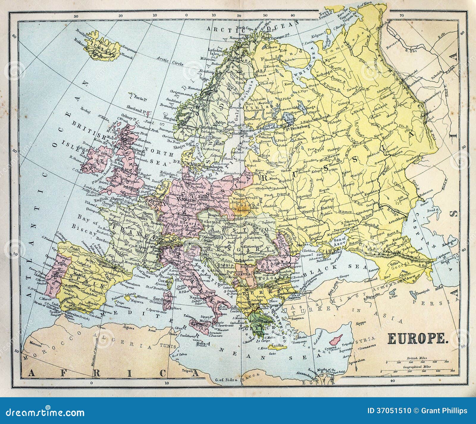 Mapa antiguo de Europa foto de archivo. Imagen de correspondencia - 37051510