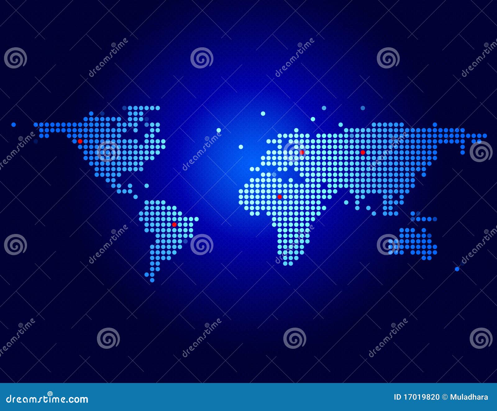 Mapa azul ilustração stock. Ilustração de pontos, gerente - 17019820