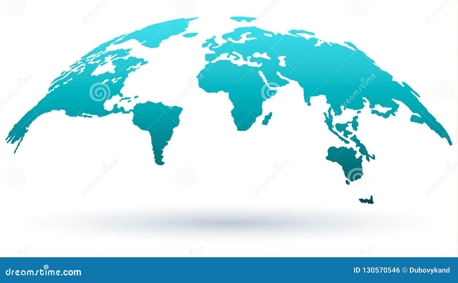 Mapa Azul Do Globo 3D Com a Silhueta Dos Continentes Da Terra ...