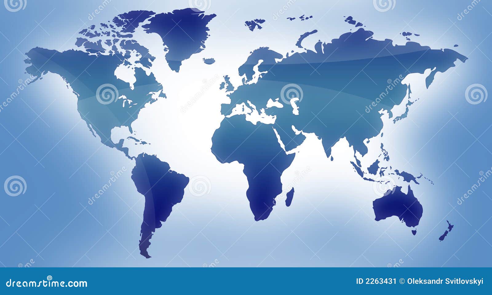 Mapa azul do mundo ilustração stock. Ilustração de conceito - 2263431