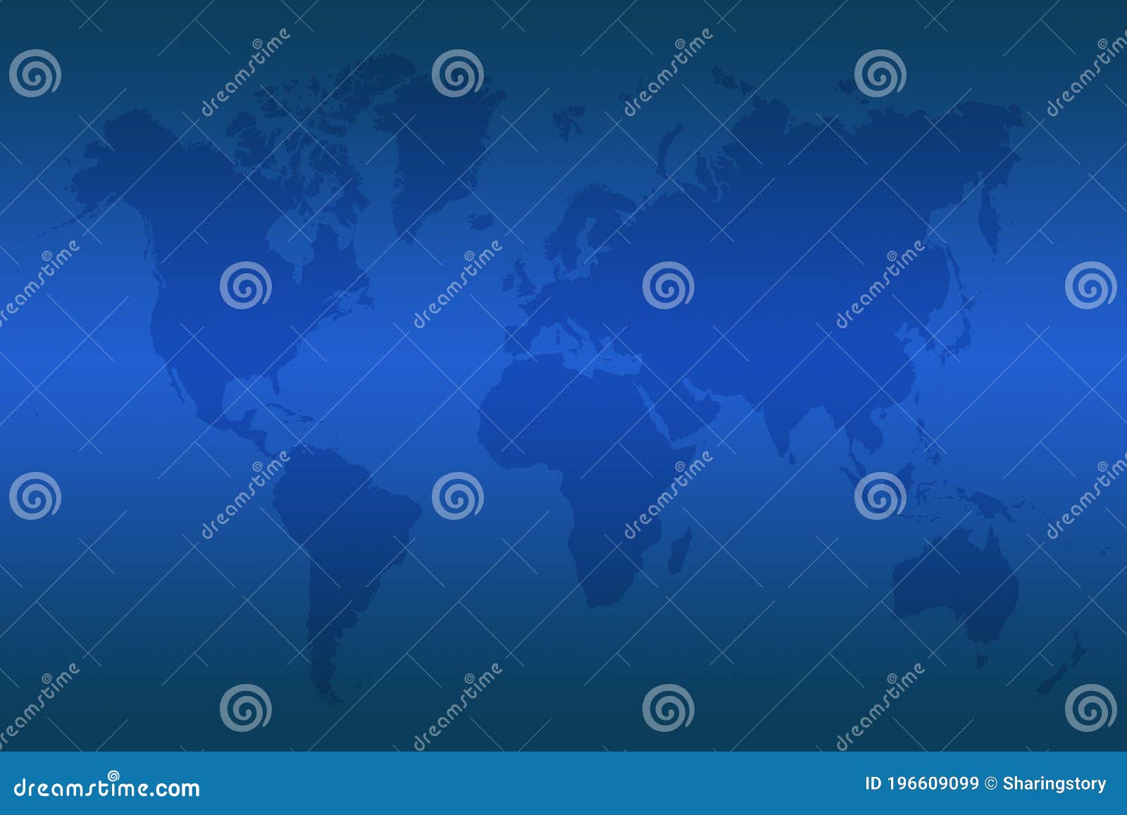 Mapa azul do mundo ilustração stock. Ilustração de destino - 196609099