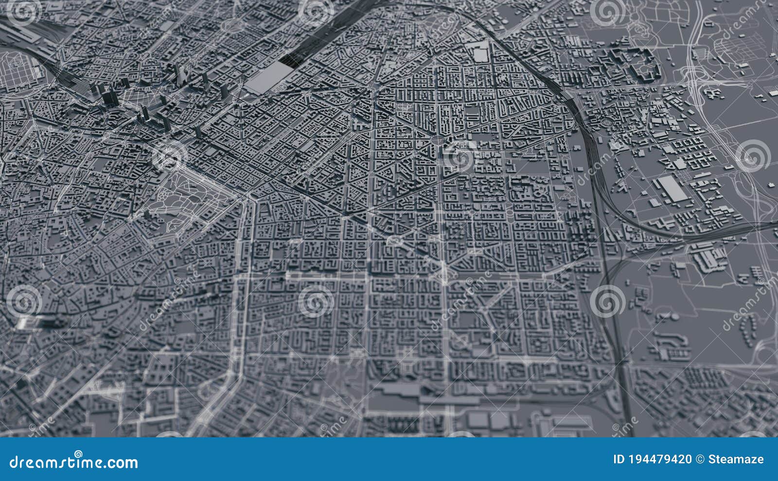 Mapa 3d da cidade milena. ilustração stock. Ilustração de promover ...