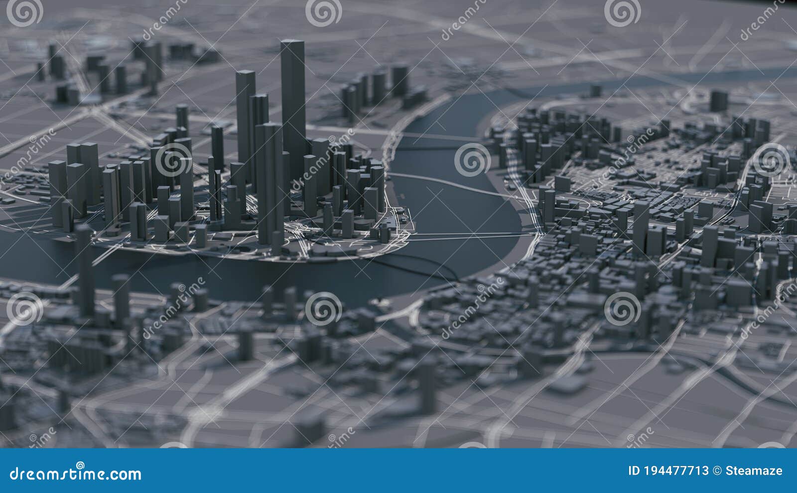Mapa 3d de shanghai. ilustração stock. Ilustração de mapa - 194477713