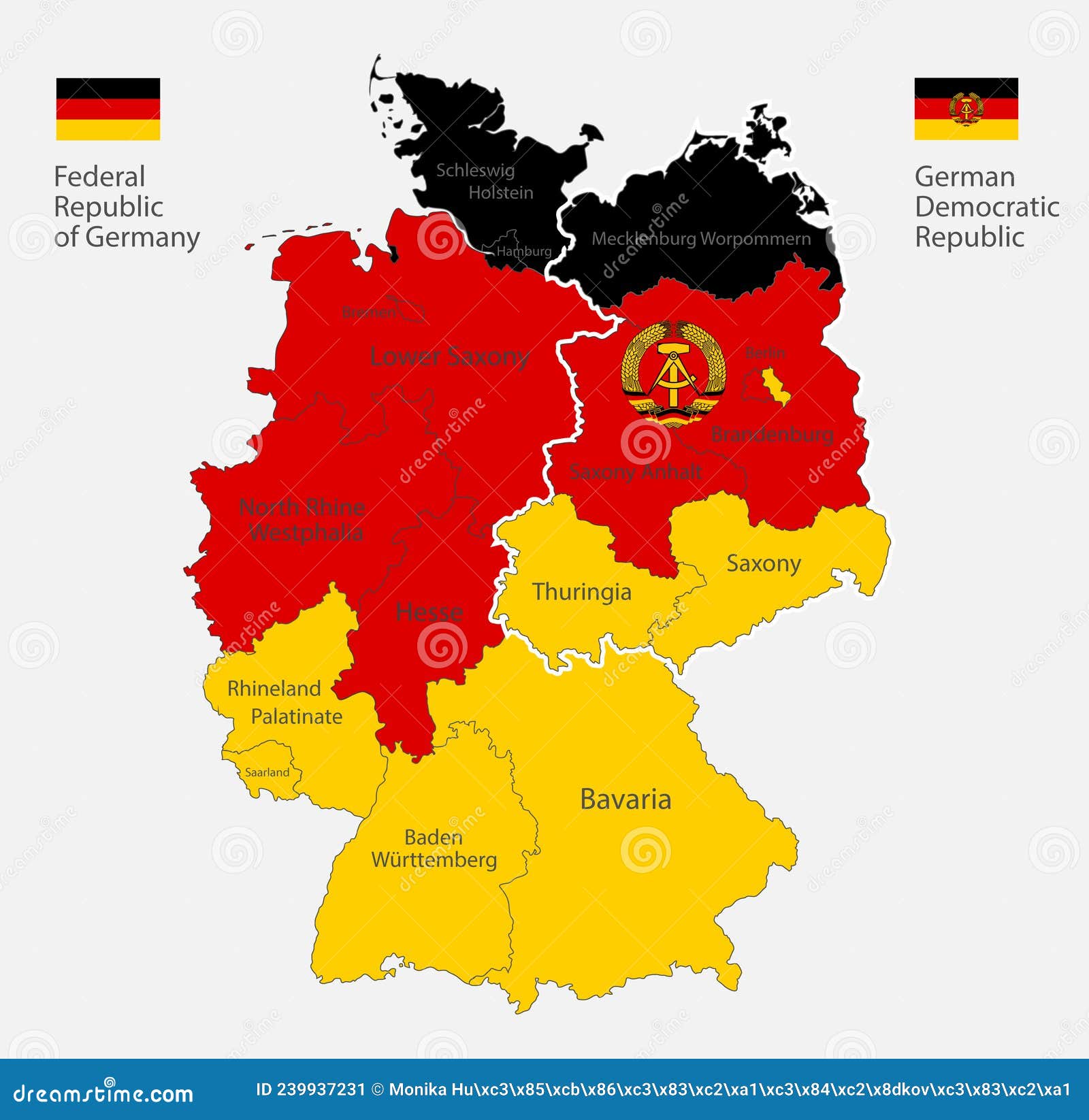 Mapa Da Alemanha Dividido Na Alemanha Ocidental E Oriental Com🙌 ... Mapa Da Alemanha Dividido Na Alemanha Ocidental E Oriental Com🙌 ...