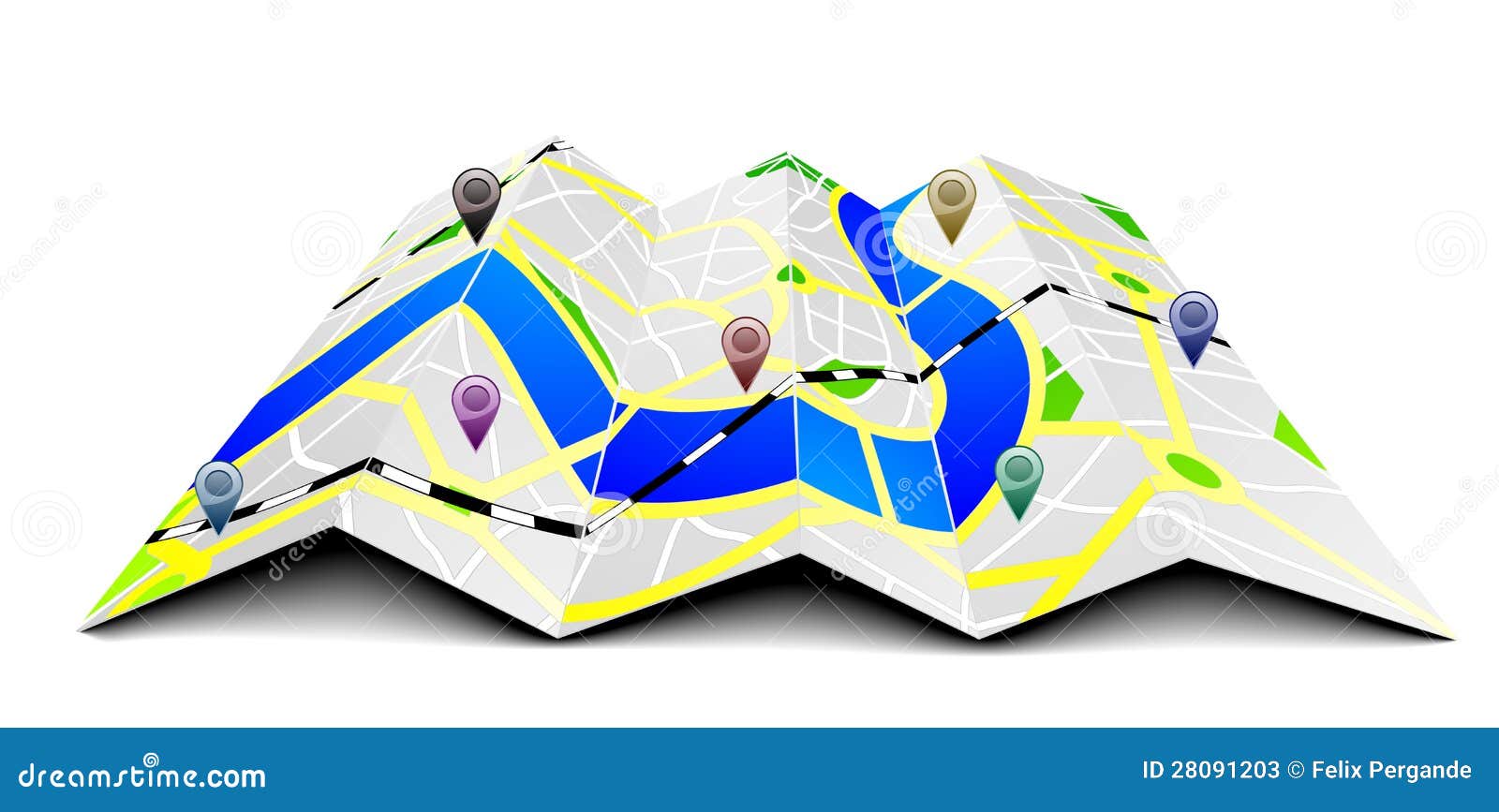 Mapa da cidade ilustração stock. Ilustração de estrela - 28091203