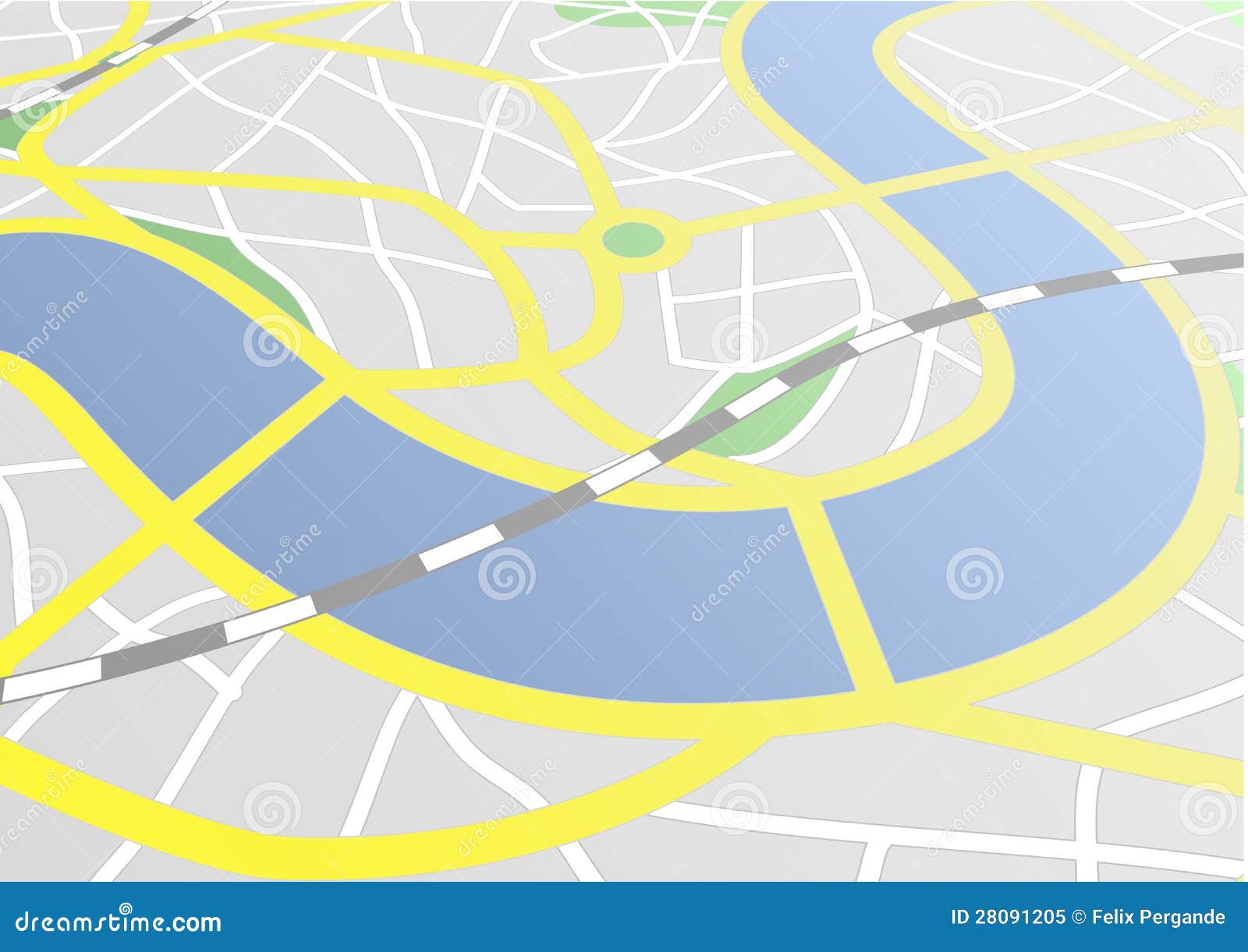 Mapa da cidade ilustração stock. Ilustração de forma - 28091205