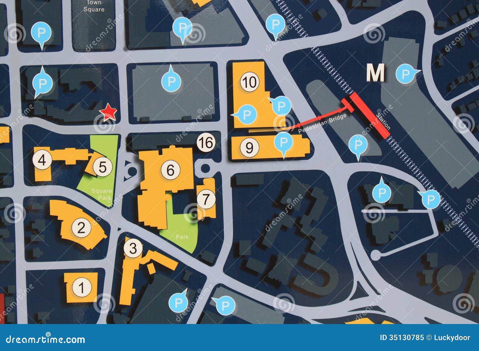 Mapa da cidade ilustração stock. Ilustração de central - 35130785