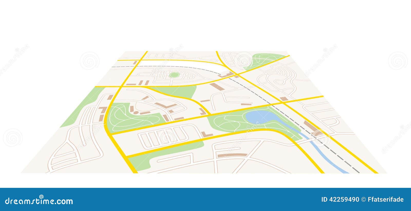 Mapa da cidade ilustração stock. Ilustração de geodesia - 42259490