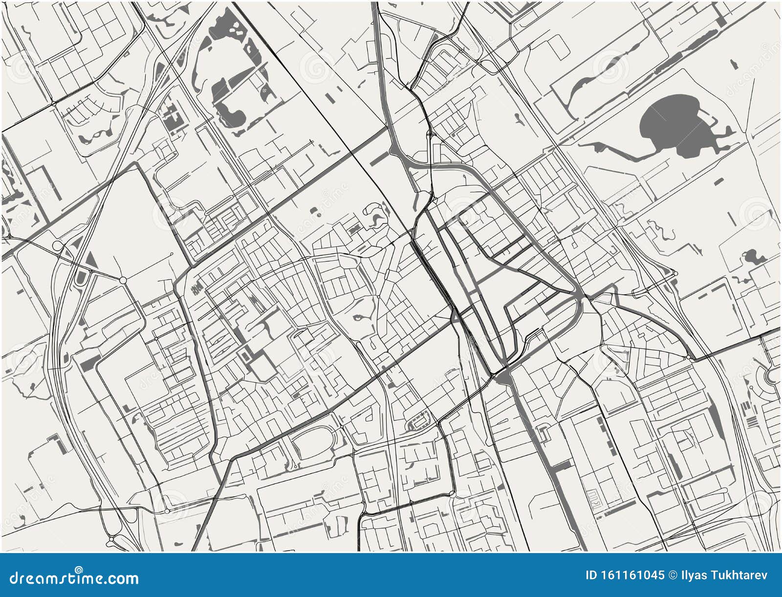 Mapa Da Cidade De Delft, Países Baixos Ilustração do Vetor - Ilustração ...
