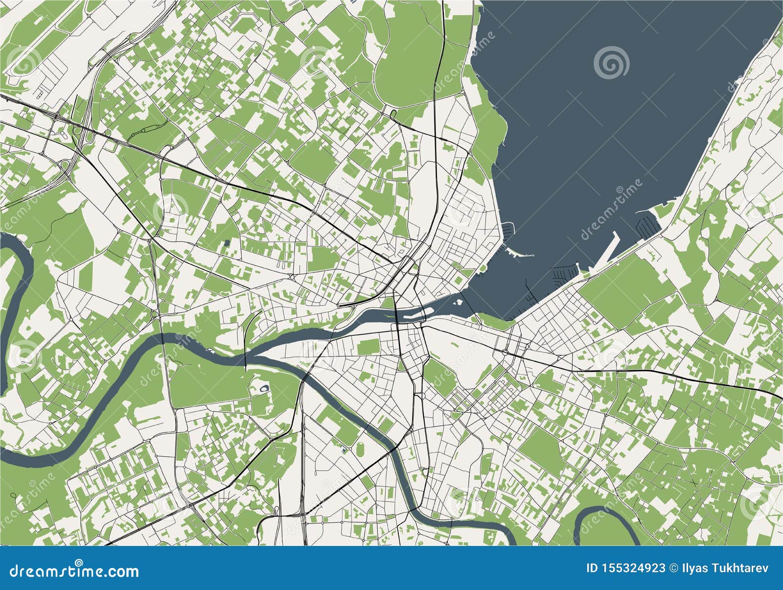 Mapa Da Cidade De Genebra, Suíça Ilustração Stock - Ilustração de ...